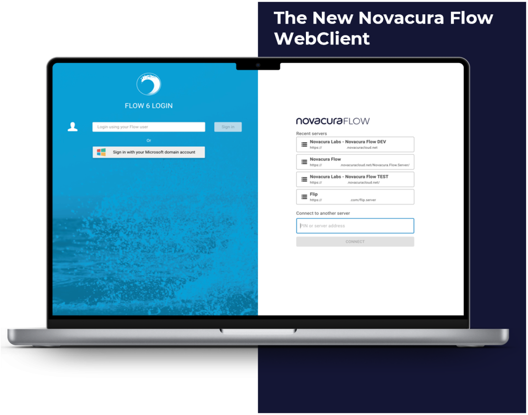 The new Novacura Flow WebClient – Novacura