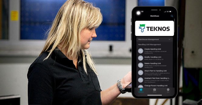 Warehouse Mobile Solutions for Teknos by Novacura Flow