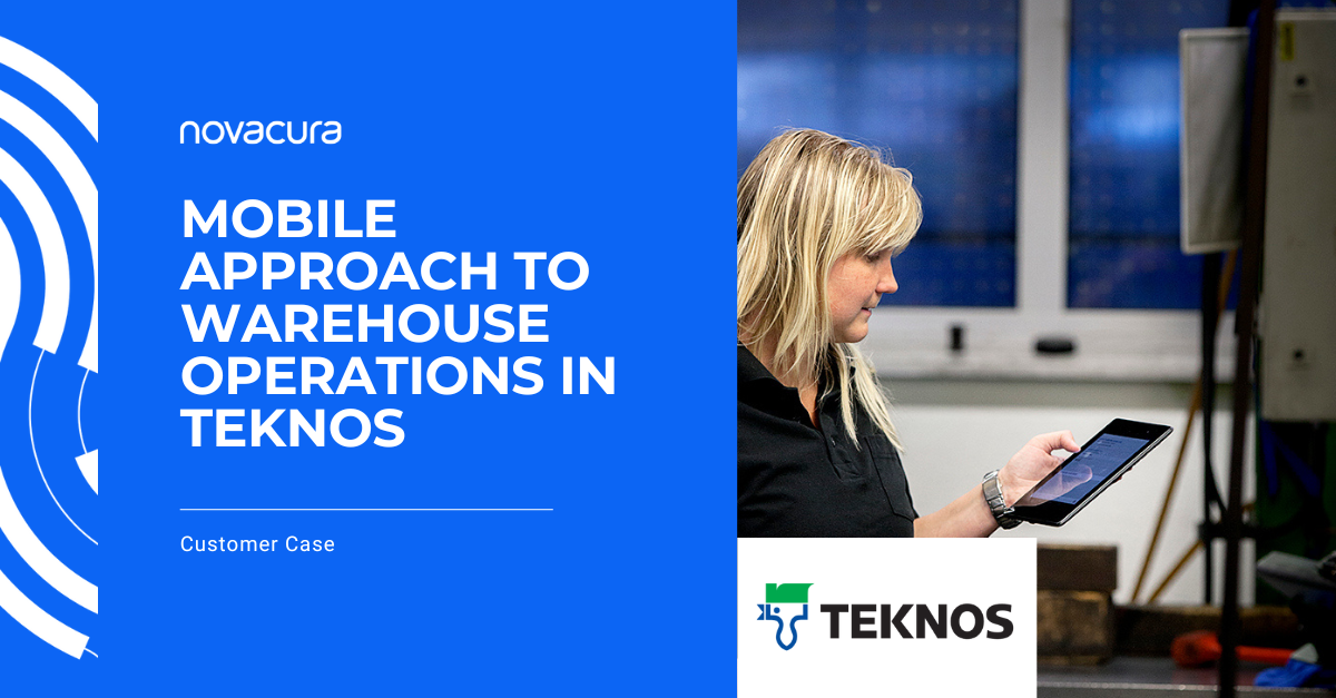 Warehouse Mobile Solutions for Teknos by Novacura Flow