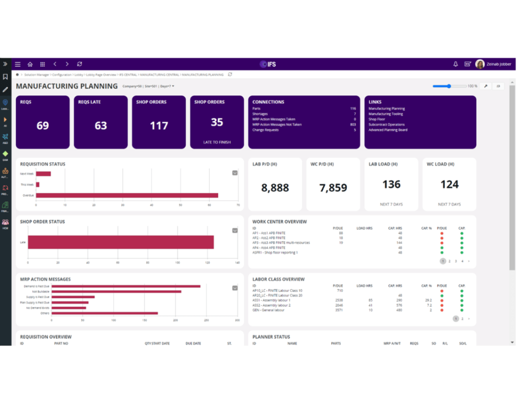 IFS ERP Manufacturing module - Best Manufacturing ERP Software, Novacura