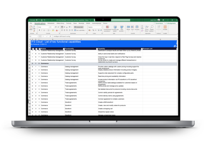 List Of Ifs Cloud Modules Functionality And Key Capabilities Novacura