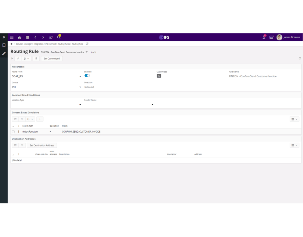 IFS ERP Integration Capabilities (Integration platform), Novacura